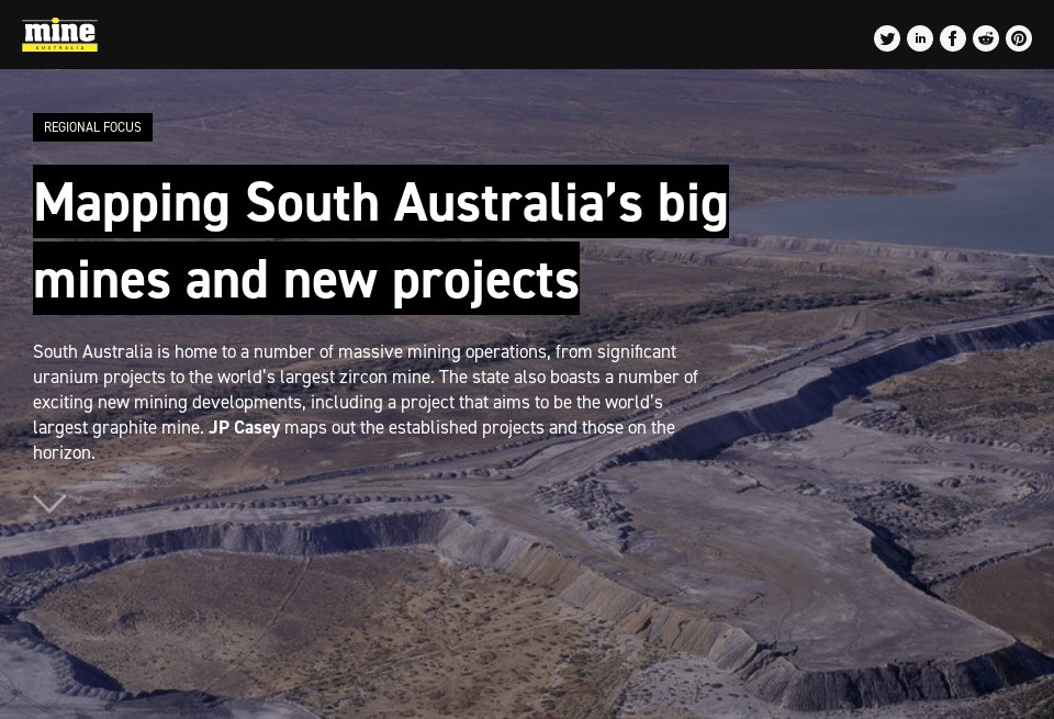 Mapping South Australia’s big mines and new projects - Mine Australia ...