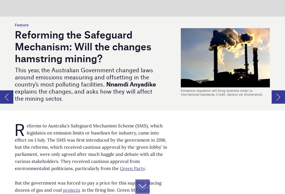 How will reforms to the Safeguard Mechanism affect Australian mining? - Mine Australia | Issue ...