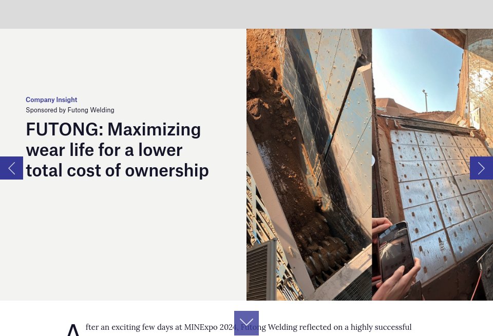 Futong Welding Company Insight - Mine | Issue 146 | November 2024